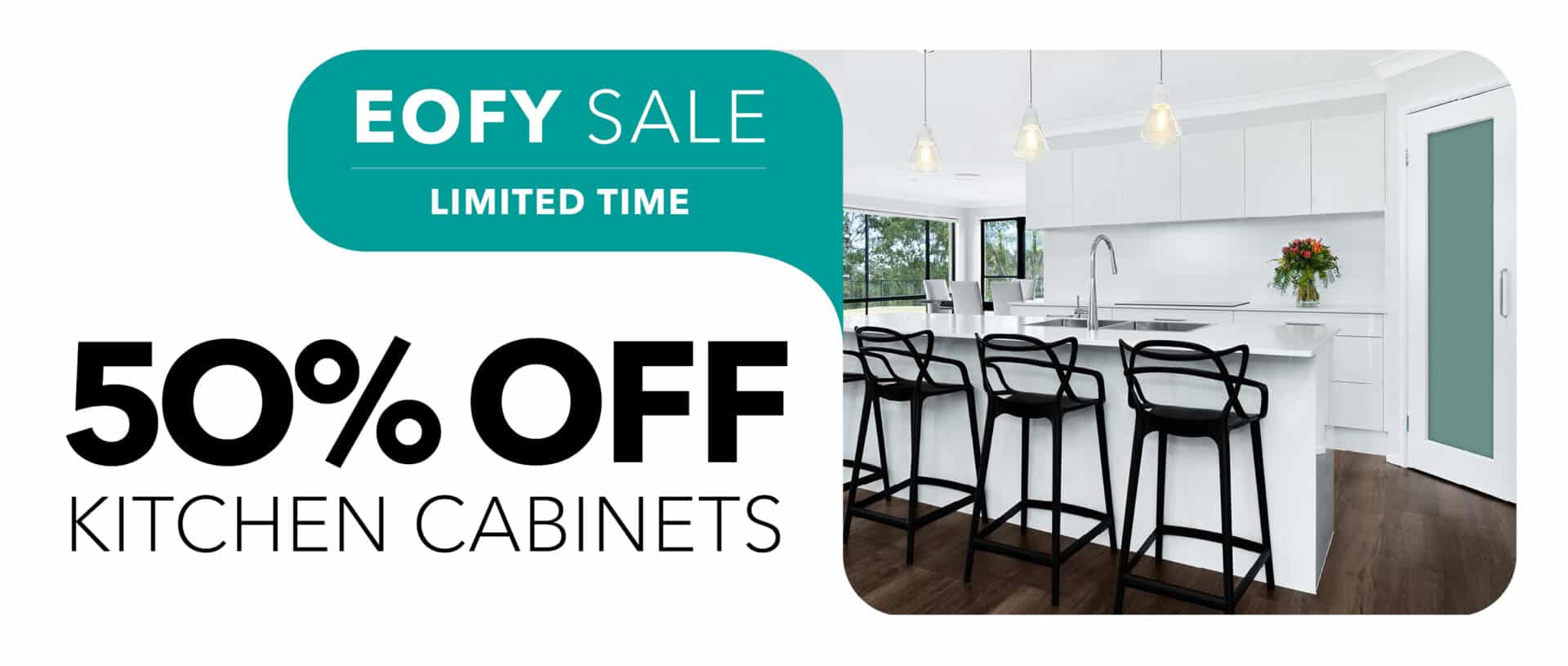 EOFY Sale - 50% Off Kitchen Cabinets - Wallspan